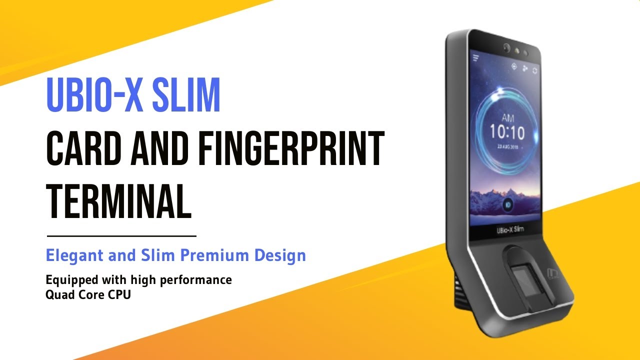 UBio-X Slim | Advanced Card and Fingerprint Terminal for Time ...