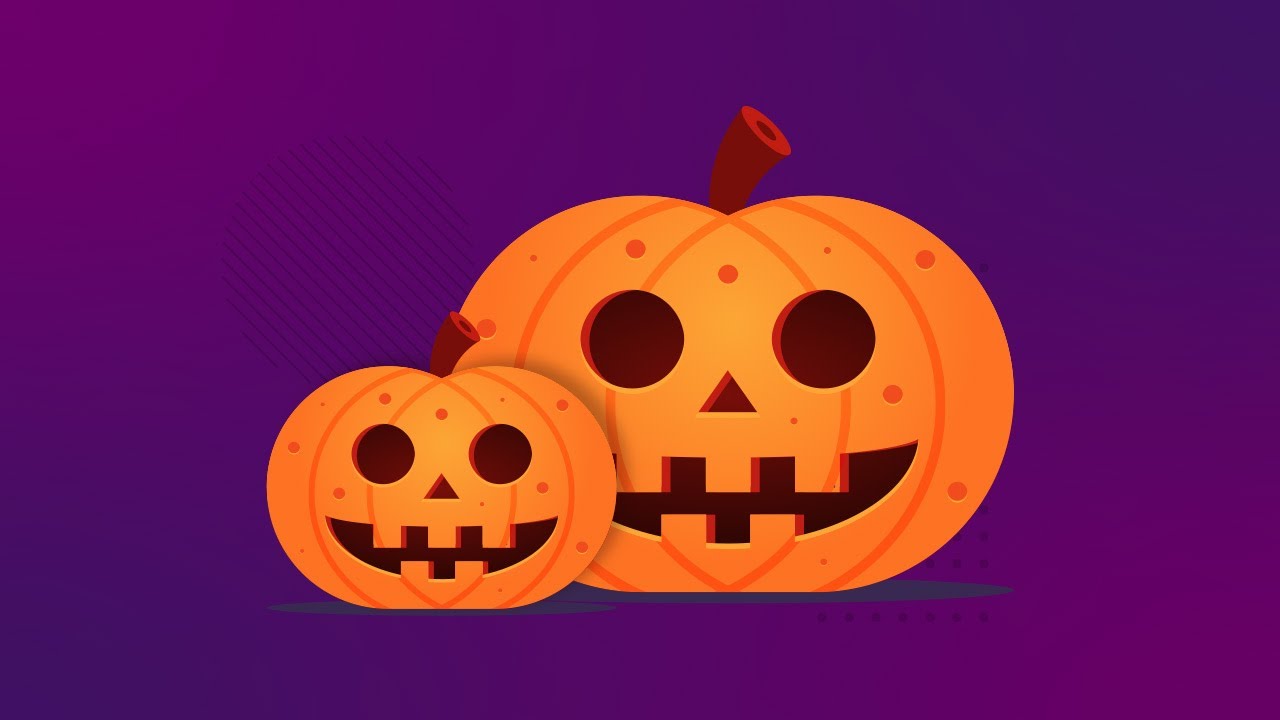 Pumpkin Illustration in Adobe Illustrator – Easy Halloween Tutorial ...