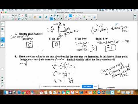Alg 2 Unit 11 Lesson 4 HW Answers - YouTube