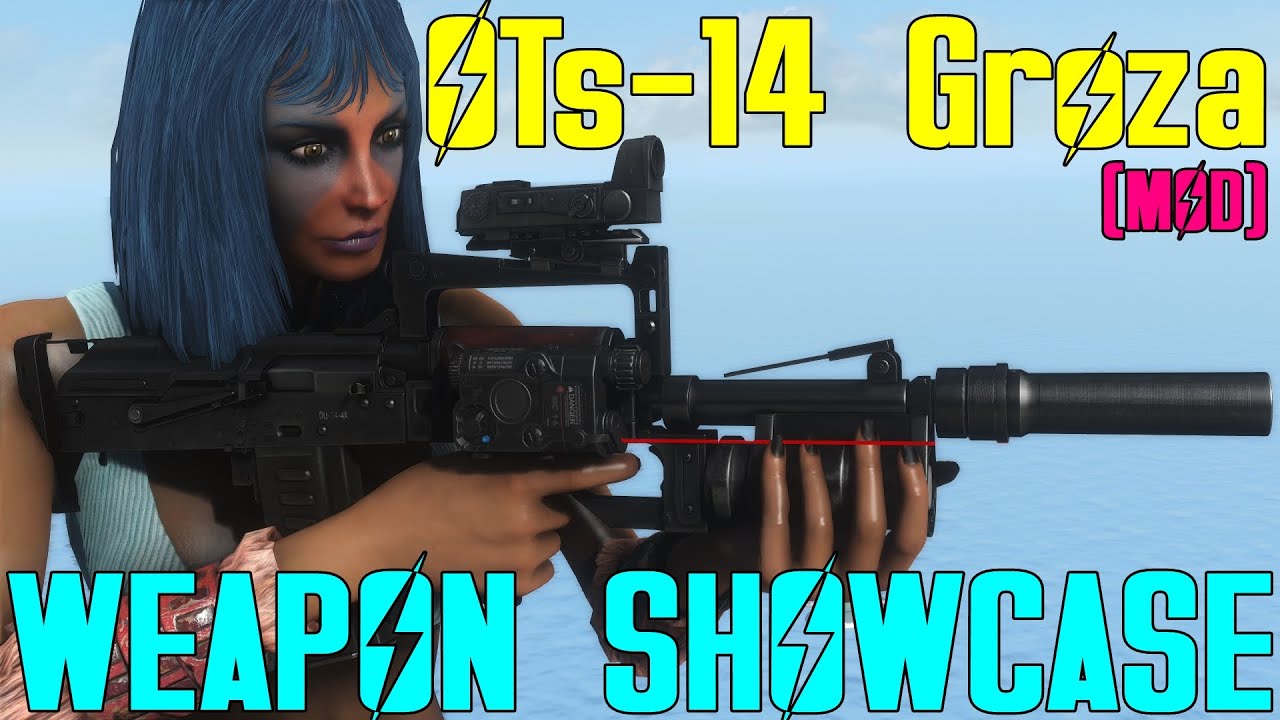 Fallout 4: Weapon Showcases: OTs-14 Groza (Mod) - YouTube