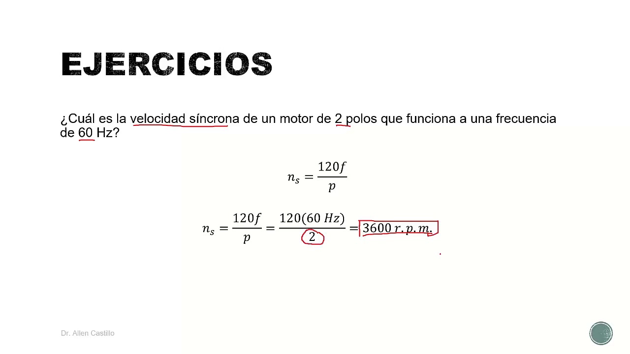 Velocidad síncrona motores trifásicos - YouTube