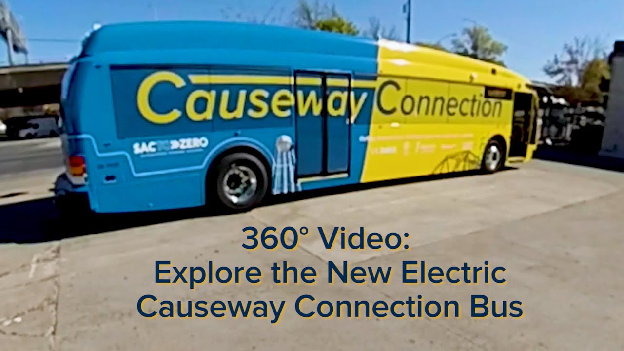 360° Video: Explore the New Causeway Connection Electric Bus - YouTube