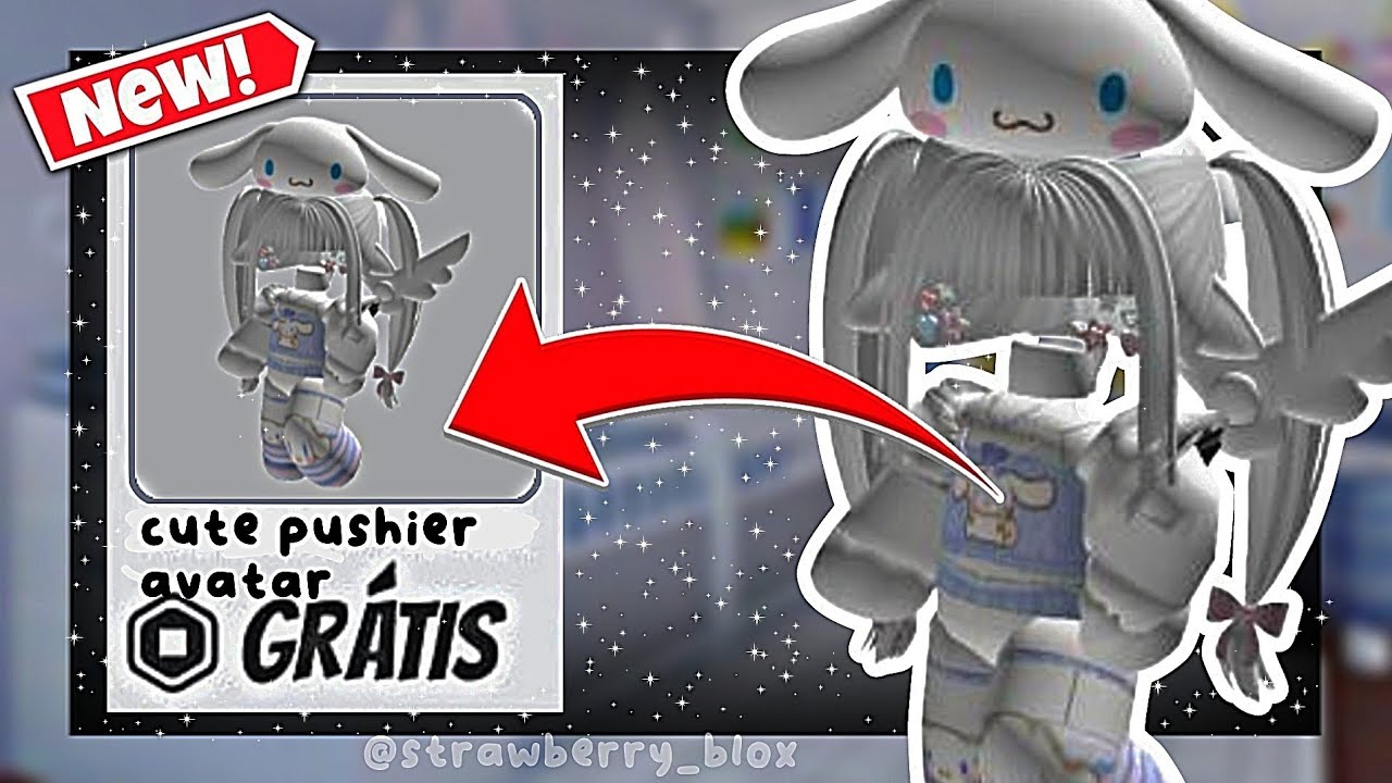COMO fAZER UM AVATAR DE PUSHIE FOFO NO ROBLOX! 💙🖇 | TUTORIAL COMPLETO ...
