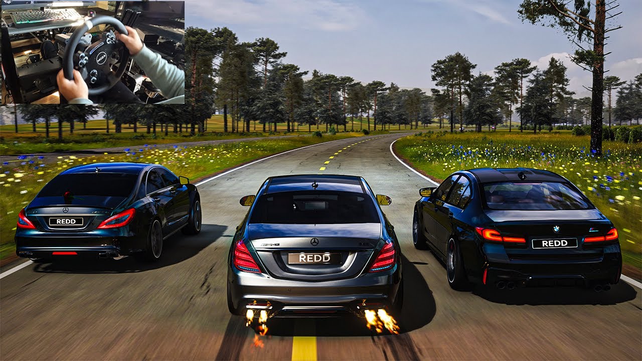 Mafia Convoy | Mercedes Benz S63 AMG - Assetto Corsa | Moza R9 Gameplay ...