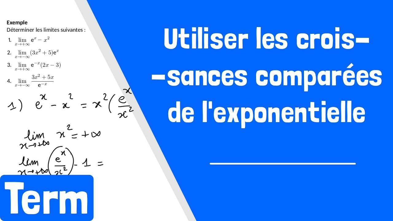 Comment utiliser les croissances comparées de l'exponentielle pour ...