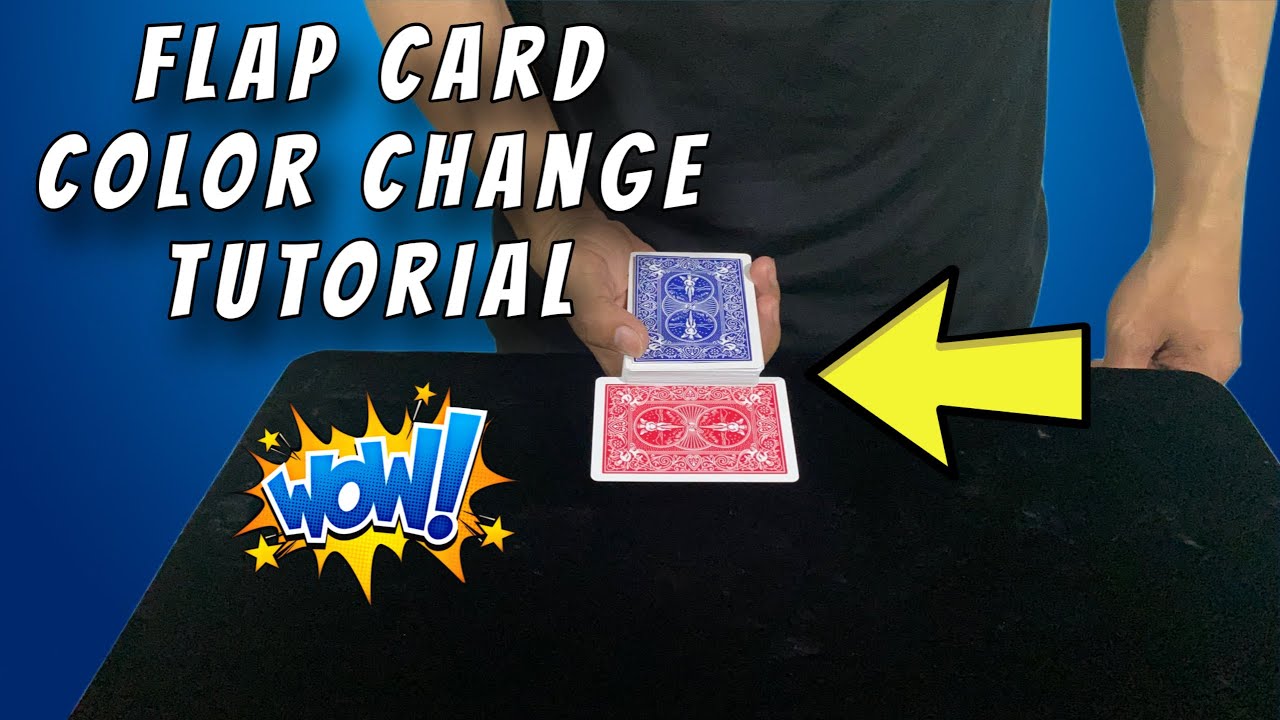 Flap Card Color Change Tutorial - YouTube