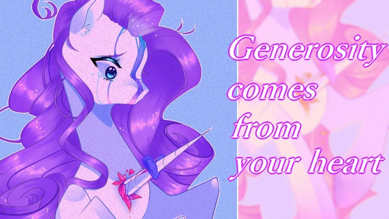 MLP SPEEDPAINT:-Generosity comes from your heart-: - YouTube