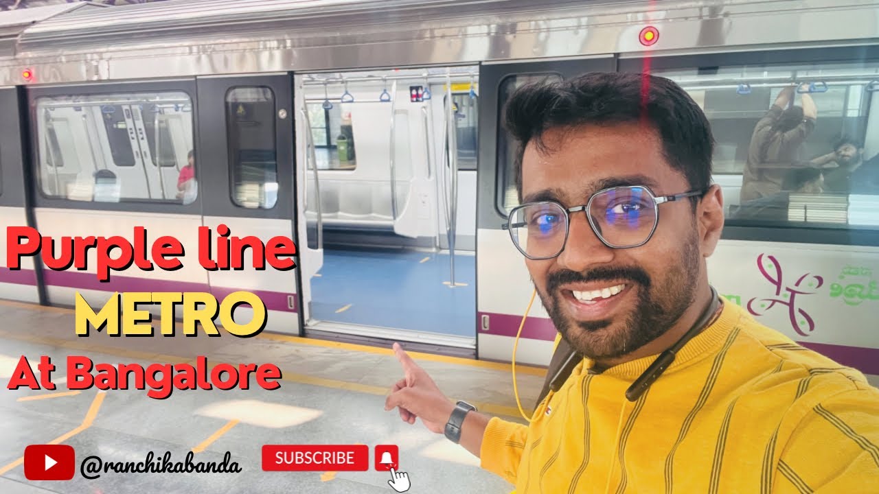 Purple line metro at Bangalore | Whitefield to Chellagata | New Metro ...