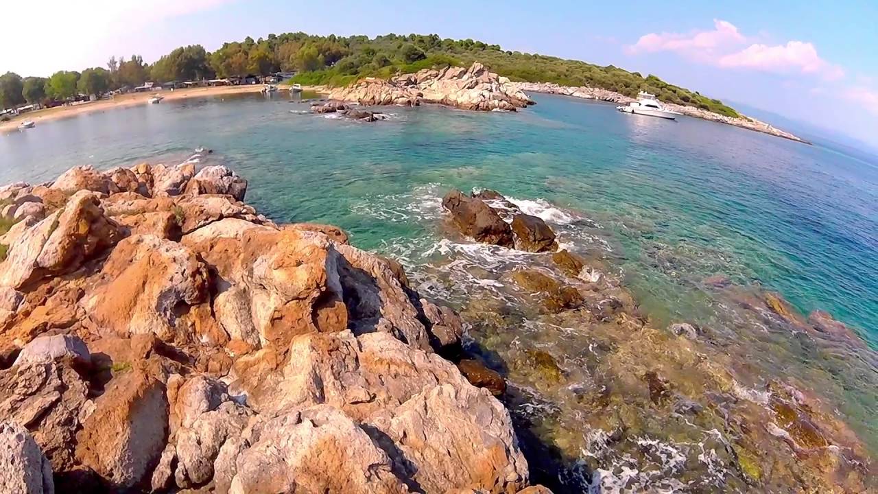 Kasandra, Xenia (Chrousso) beach laguna - YouTube