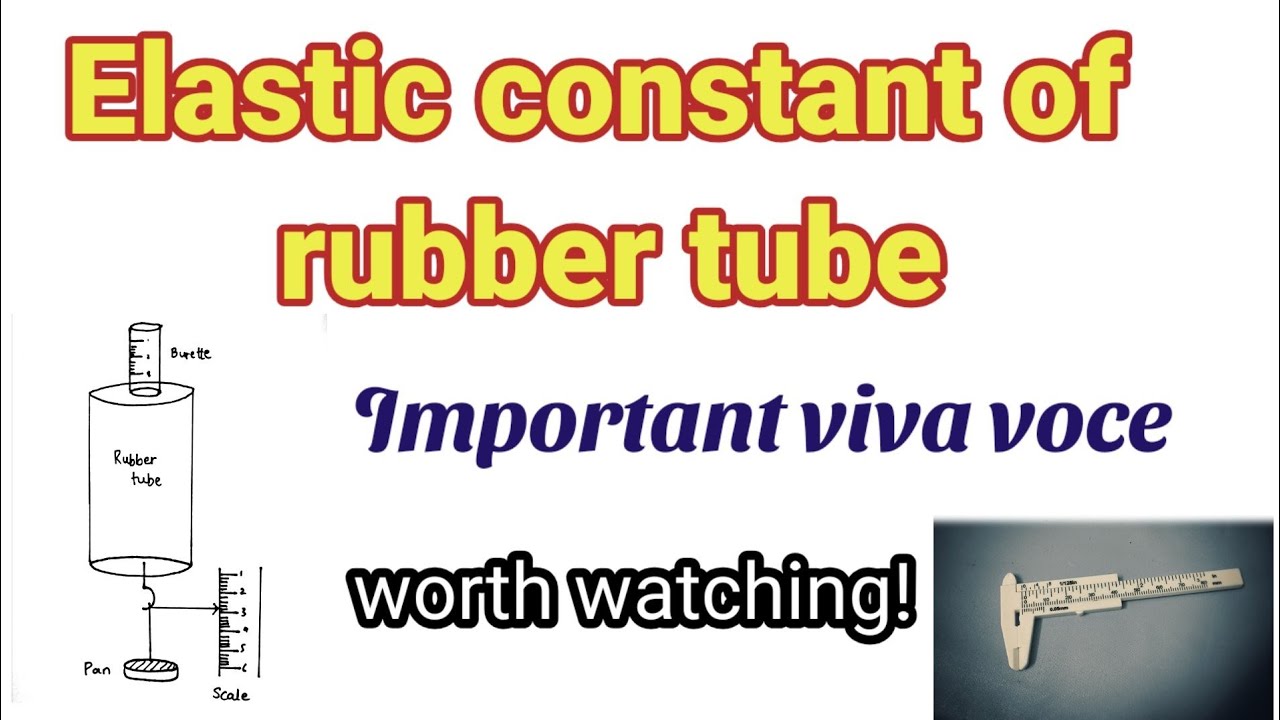 New! VIVA VOCE on Elastic constant of rubber tube|Elasticity experiment ...