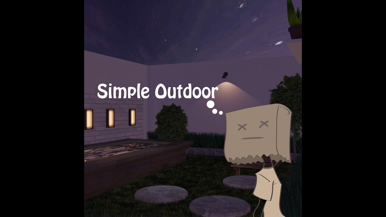 How to make simple Garden (Outdoor) in blender - YouTube