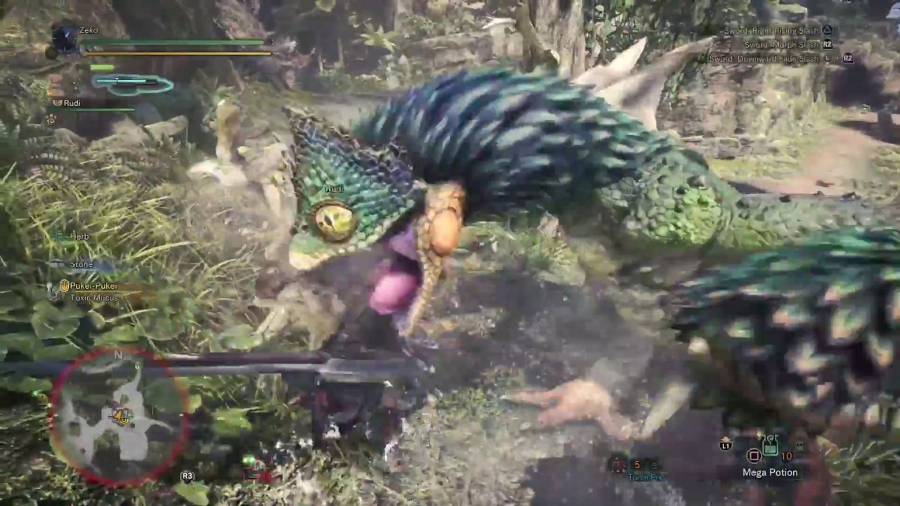 Monster Hunter World Beta | Pukei-Pukei Capture Quest - YouTube