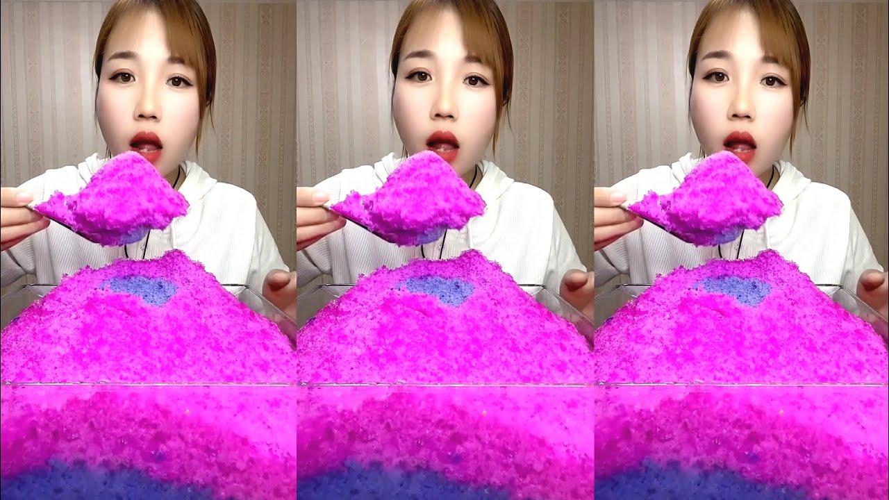 ASMR SHAVED ICE EATING - YouTube