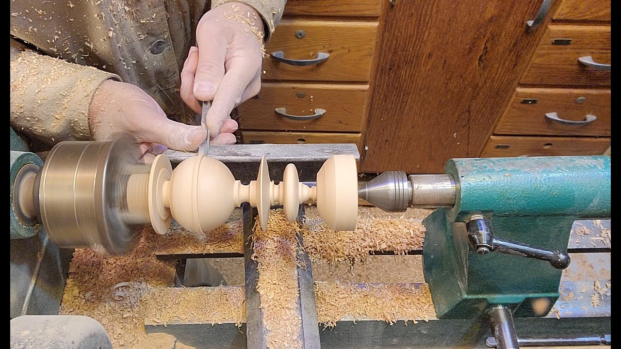 How to turn an ornament on the wood lathe. - YouTube