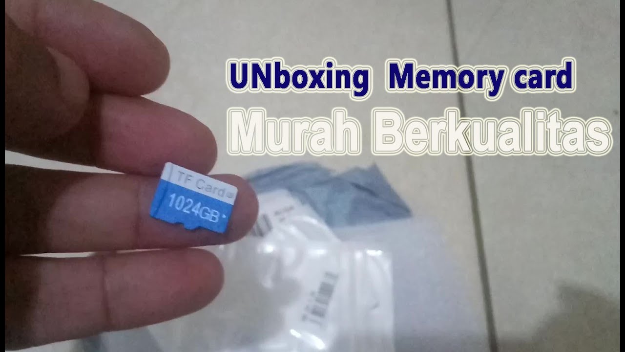 Unboxing Memory card MURAH & BERKUALITAS 1 TB - YouTube