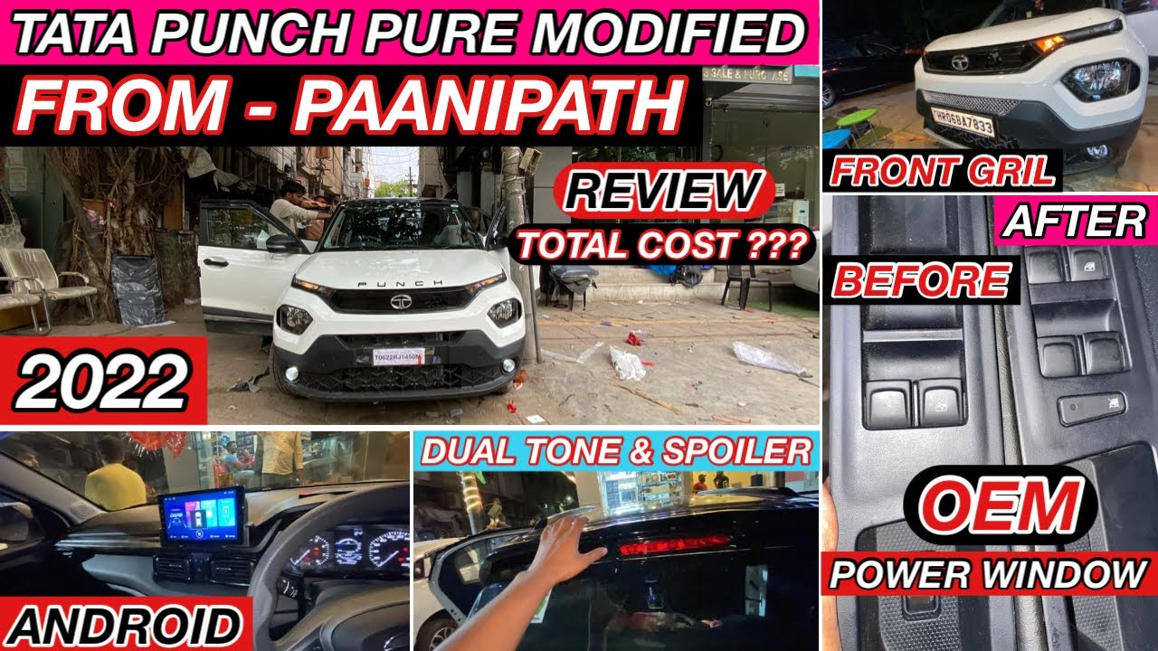 💥 TATA PUNCH PURE MODIFICATION 🥳 PUNCH PURE MODIFIED 🤩 SEAT COVER 💯 ...