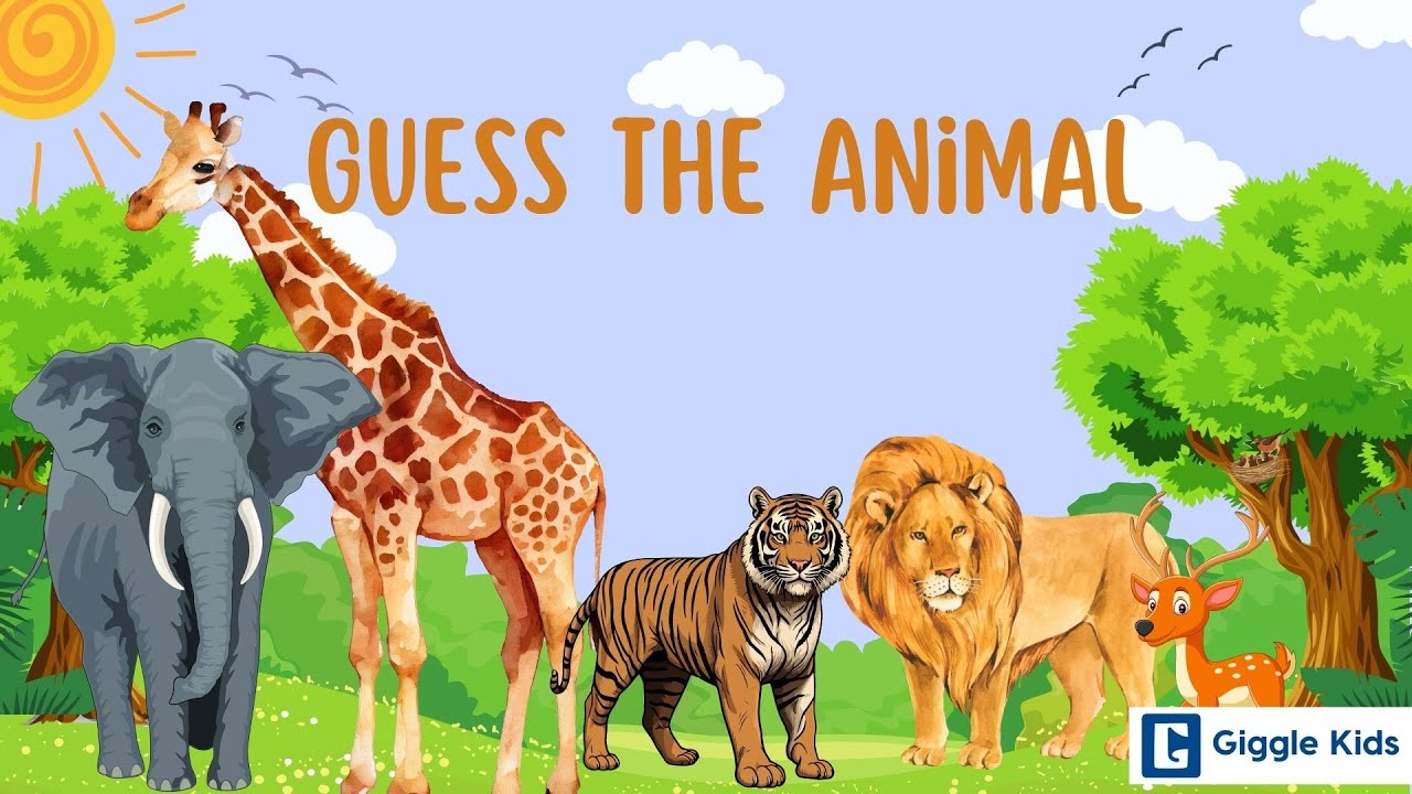 Educational Guessing Game: Animals Adventure for Preschoolers ...