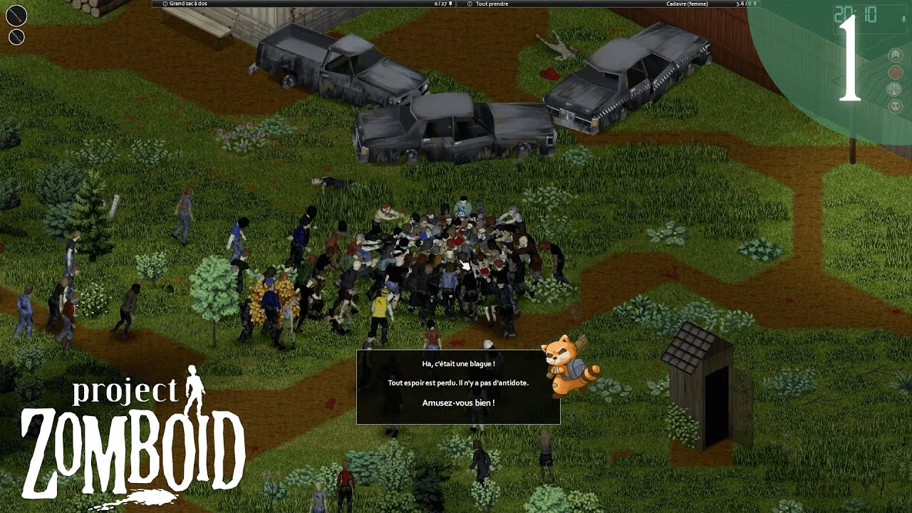 PROJECT ZOMBOID [PLAYTHROUGH FR] #1 - Début de ma survie - YouTube