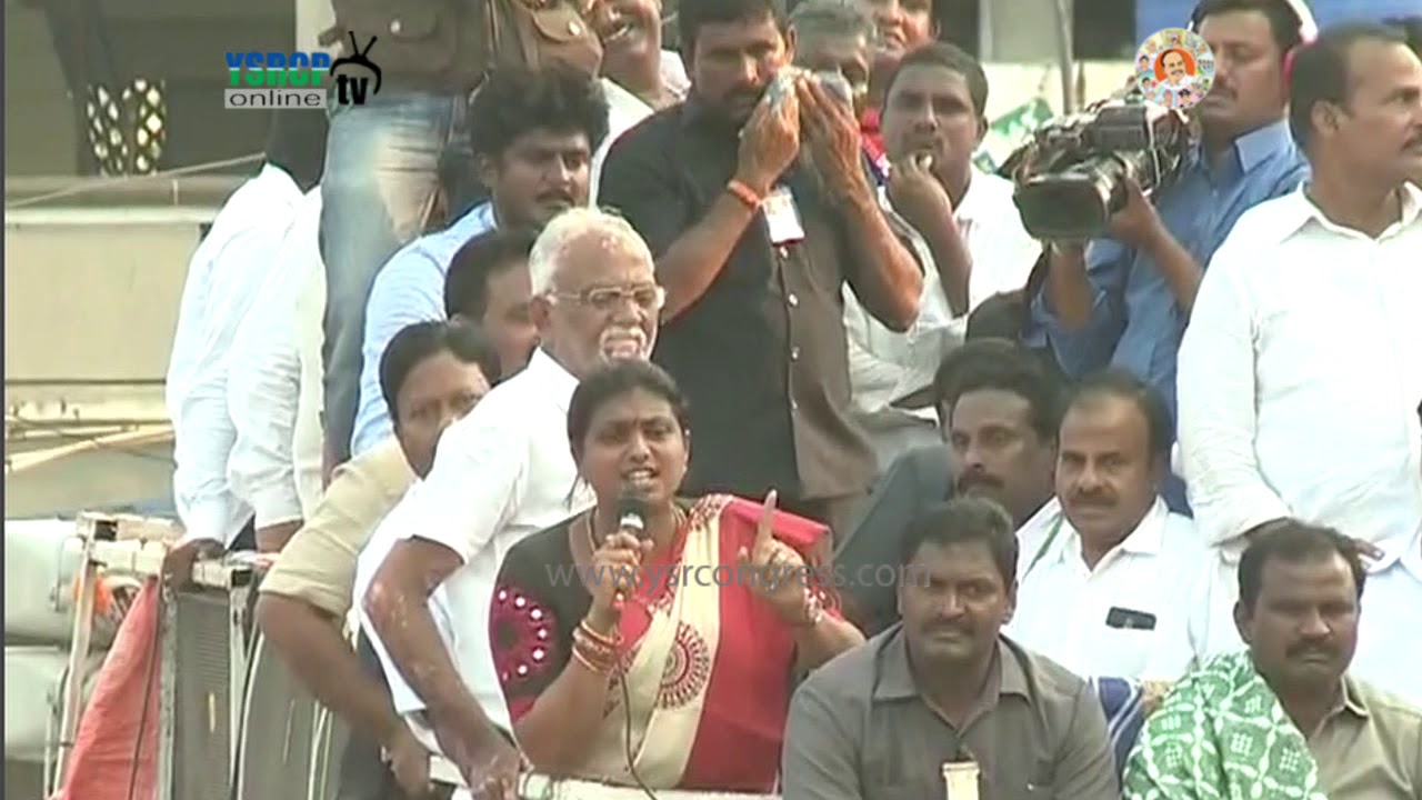 YSRCP MLA RK Roja Speech at Public Meeting held at Vadamalapeta in ...