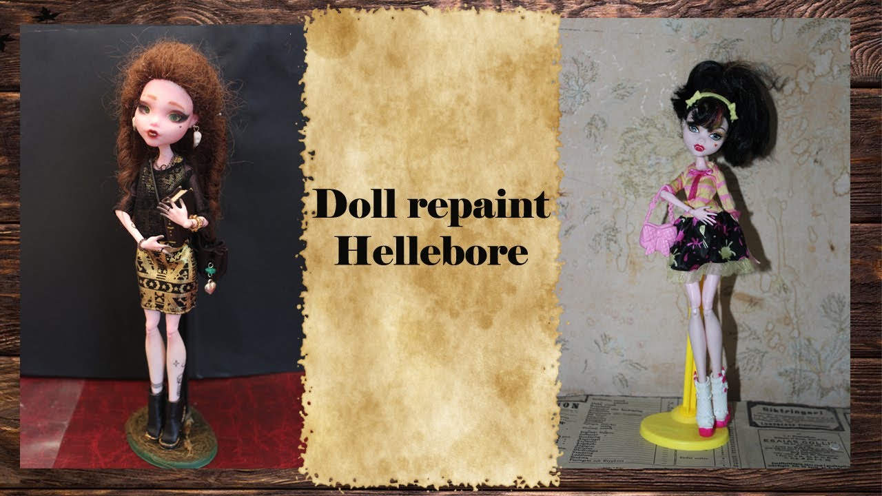 Chill repaint: Hellebore art doll - YouTube