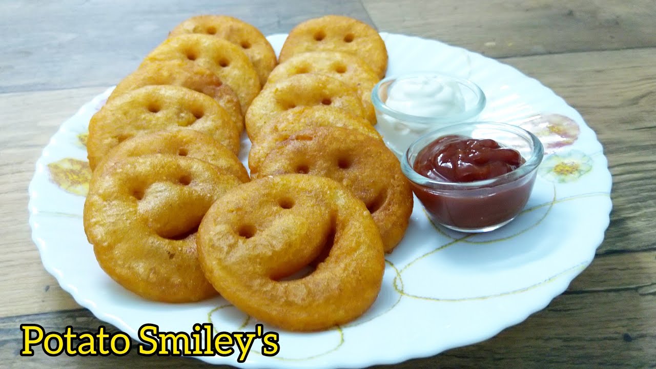 Potato Smiley Recipe | McCain Smiles Recipe | How to make potato smiles ...