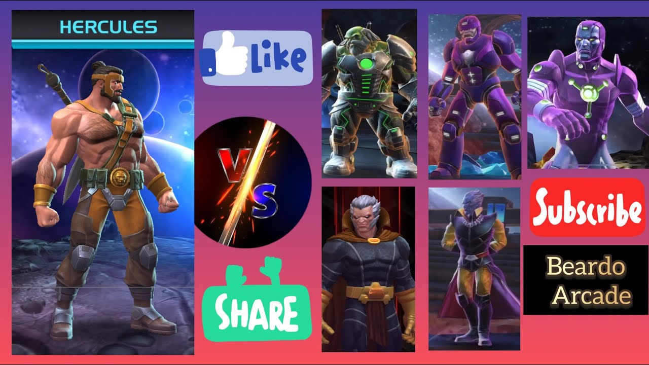 Ascended Hercules V/S Act Bosses #mcoc #marvelcontestofchampions # ...