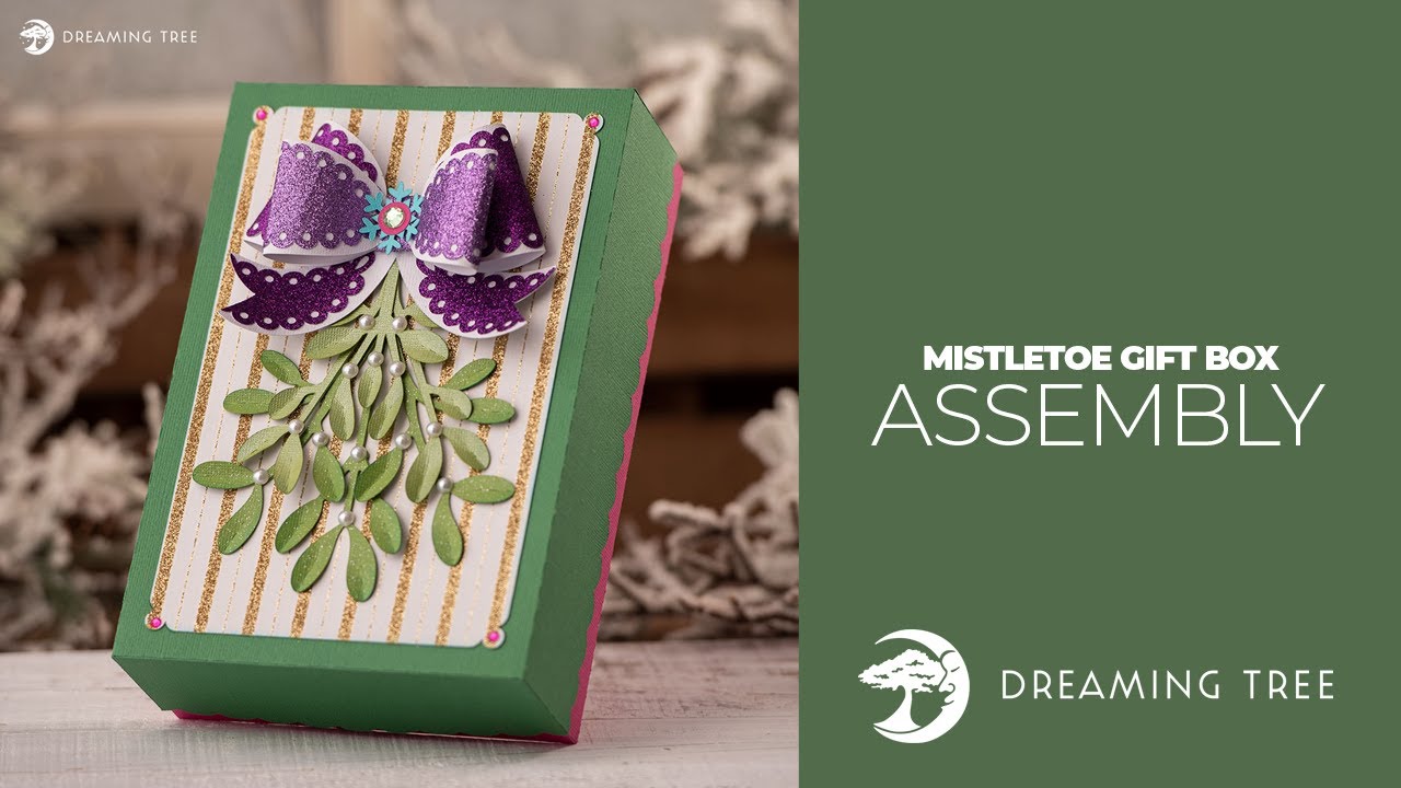 SVG File - Mistletoe Gift Box - Assembly Tutorial (For Cricut ...