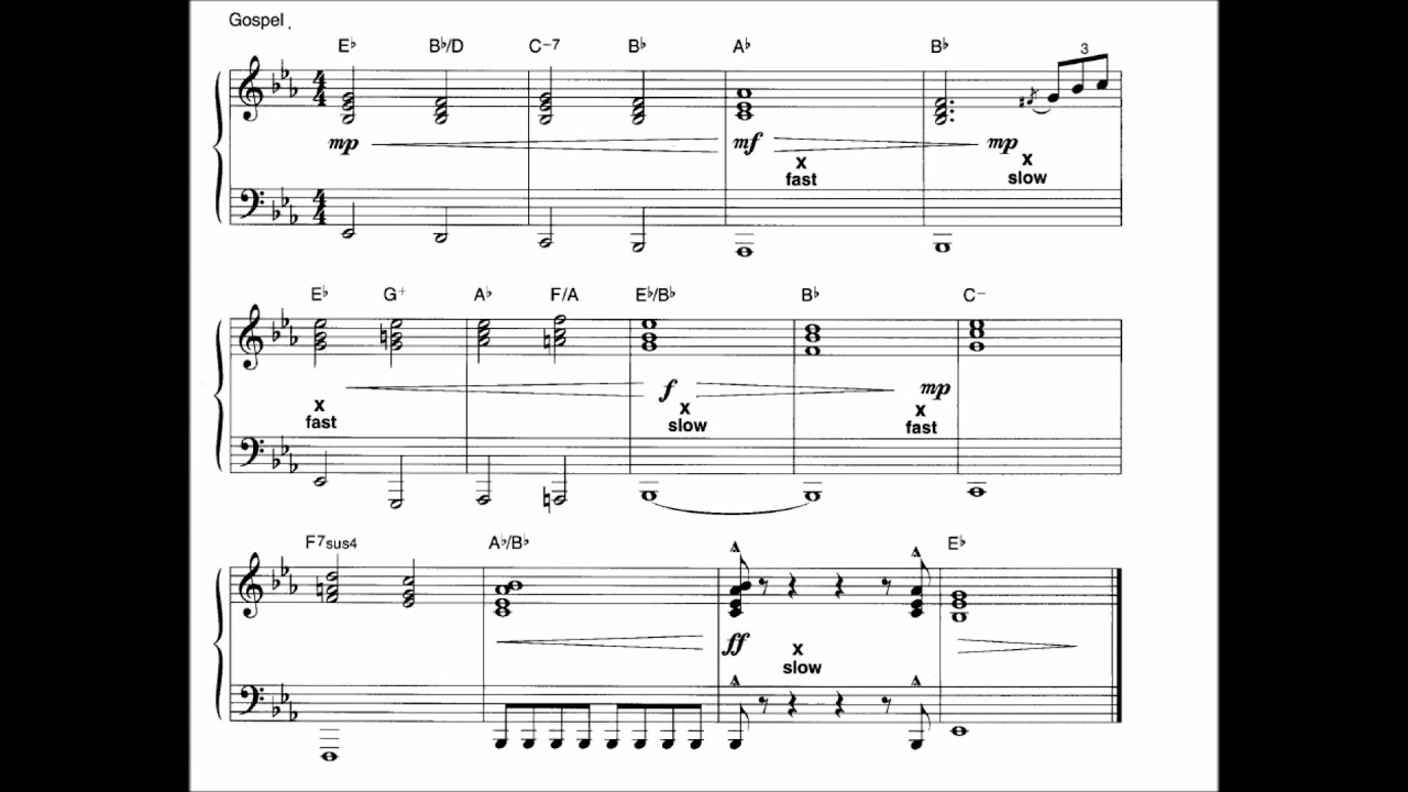 Dave Limina - Hammond Organ Riff 4 - Gospel - Tutorial Lesson Keyboard ...