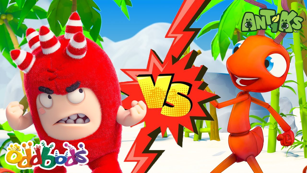 🎉 Oddbods & ANTIKS Cartoon Crossover | Oddbods - Comedy Chaos ...