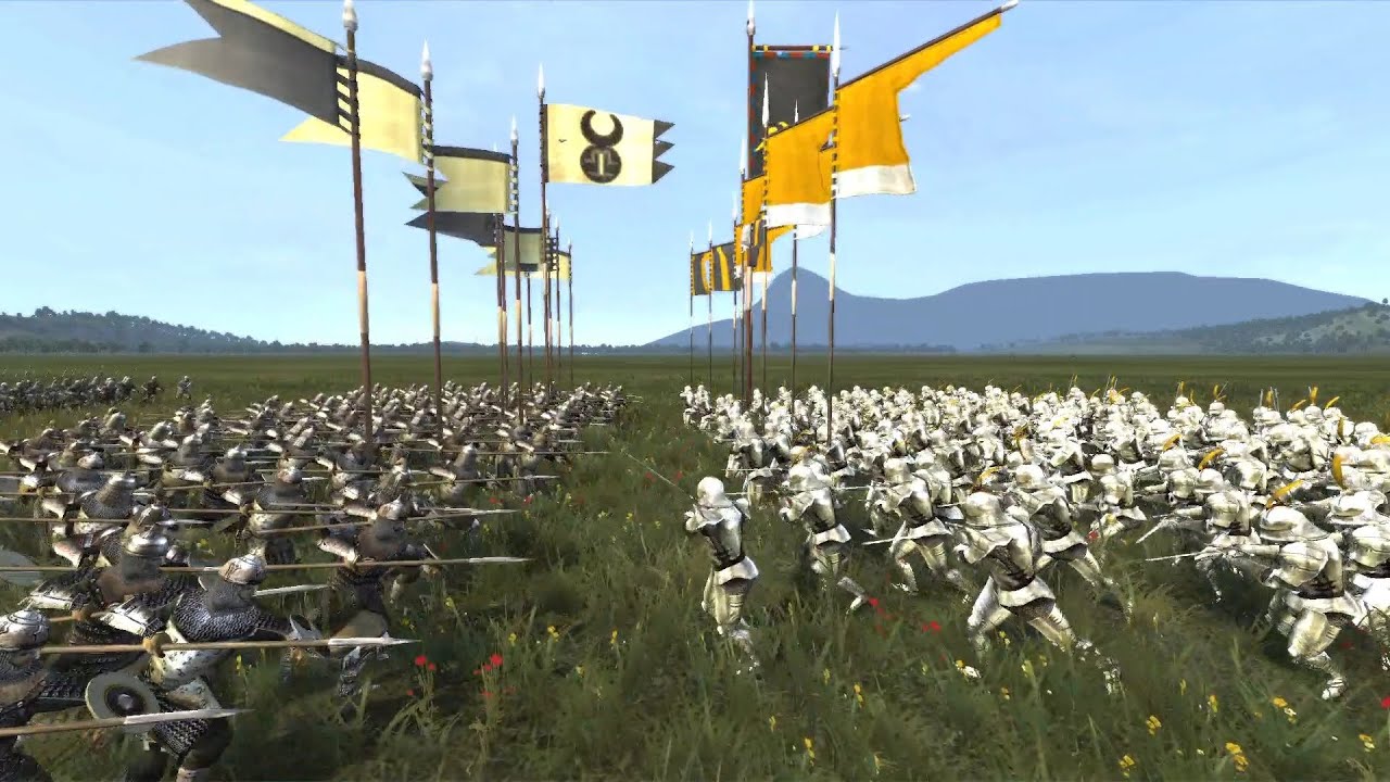 German Gothic Knights Vs Mongol Dismounted Heavy Lancers Medieval 2 ...