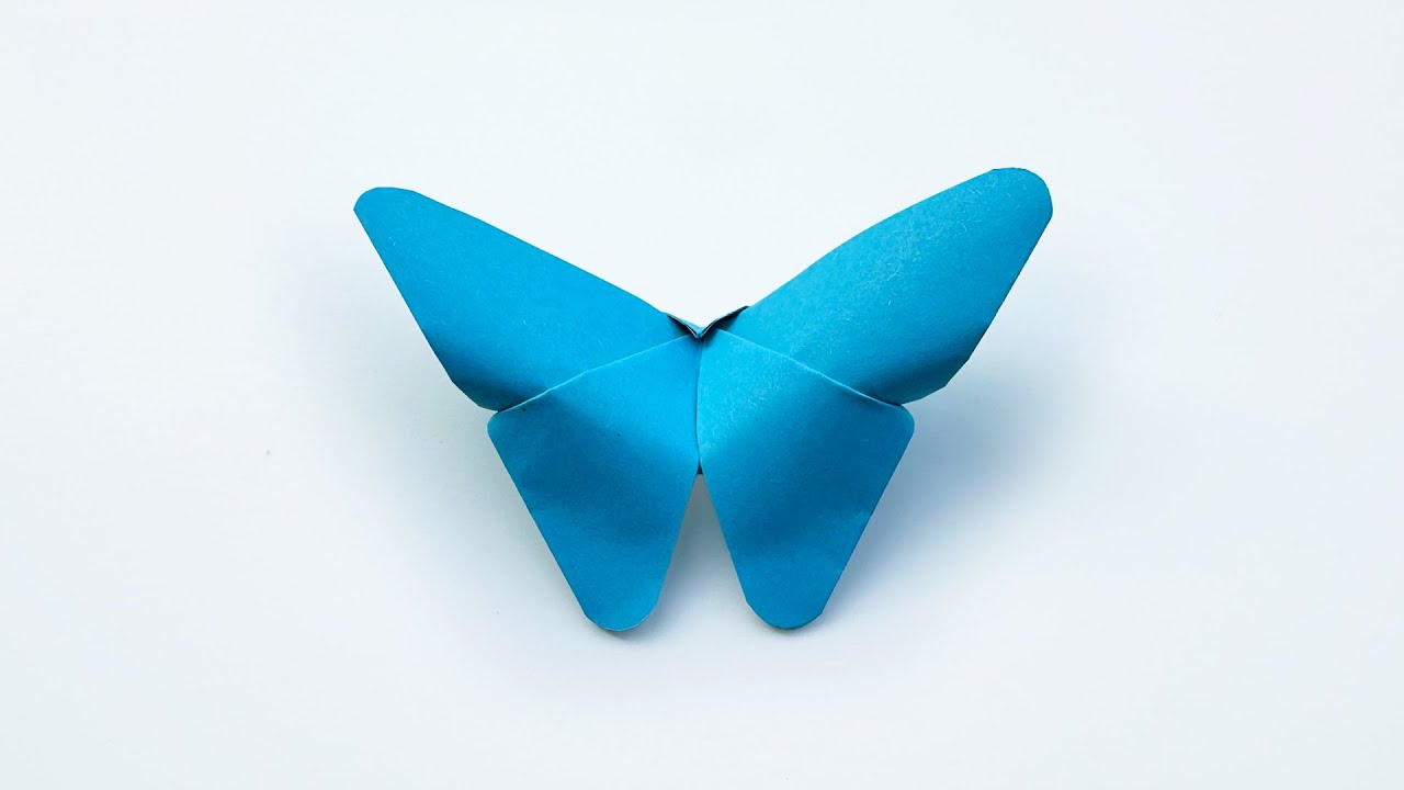 Easy Origami Paper Butterfly: DIY Tutorial in 3 Minutes 🦋 - YouTube