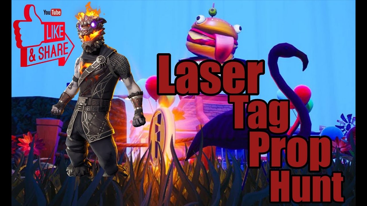 Fortnite laser tag prop hunt - YouTube