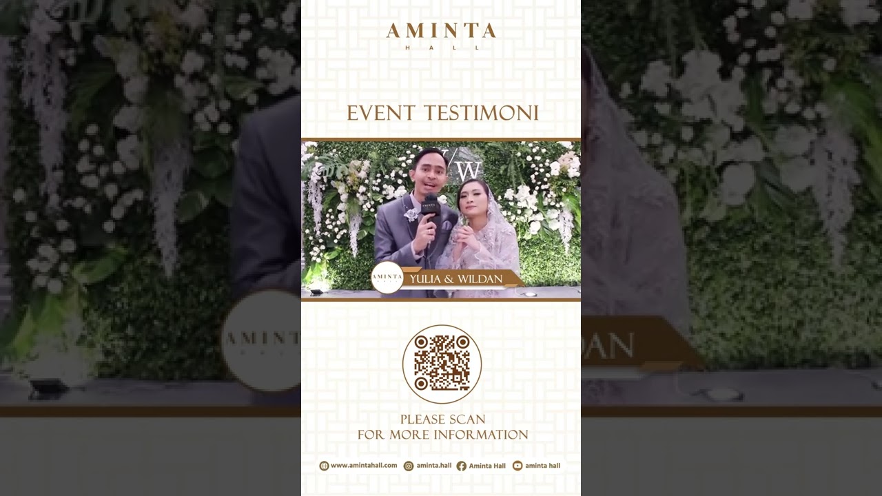 Testimoni Event Wedding Of Yulia And Wildan At Aminta Hall - YouTube
