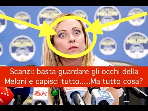 Scanzi: basta guardare gli occhi della Meloni e capisci tutto.....Ma ...