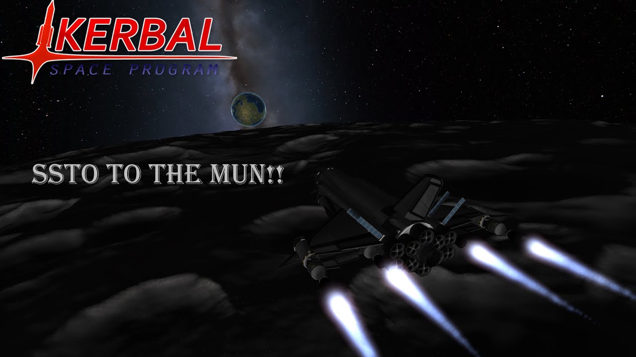 MK3 Mun SSTO with lots of fuel to spare! KSP - YouTube