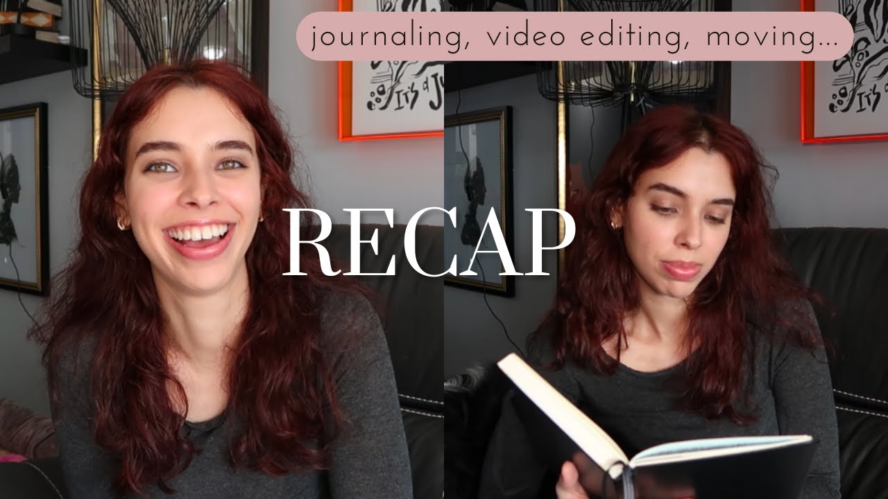 monthly RECAP + journal prompts | journaling, video editing, moving ...