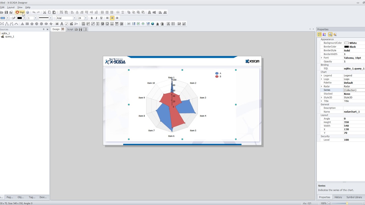 How to use Radar chart 스마트팩토리 구축/4차산업/스카다/자동화/PLC/HMI/SCADA/MES/스마트공장 ...