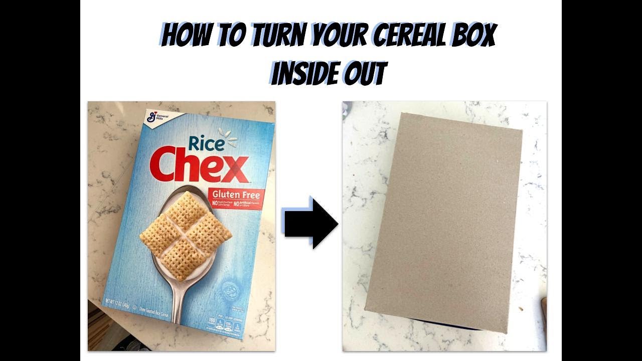 How to turn a cereal box inside out - YouTube