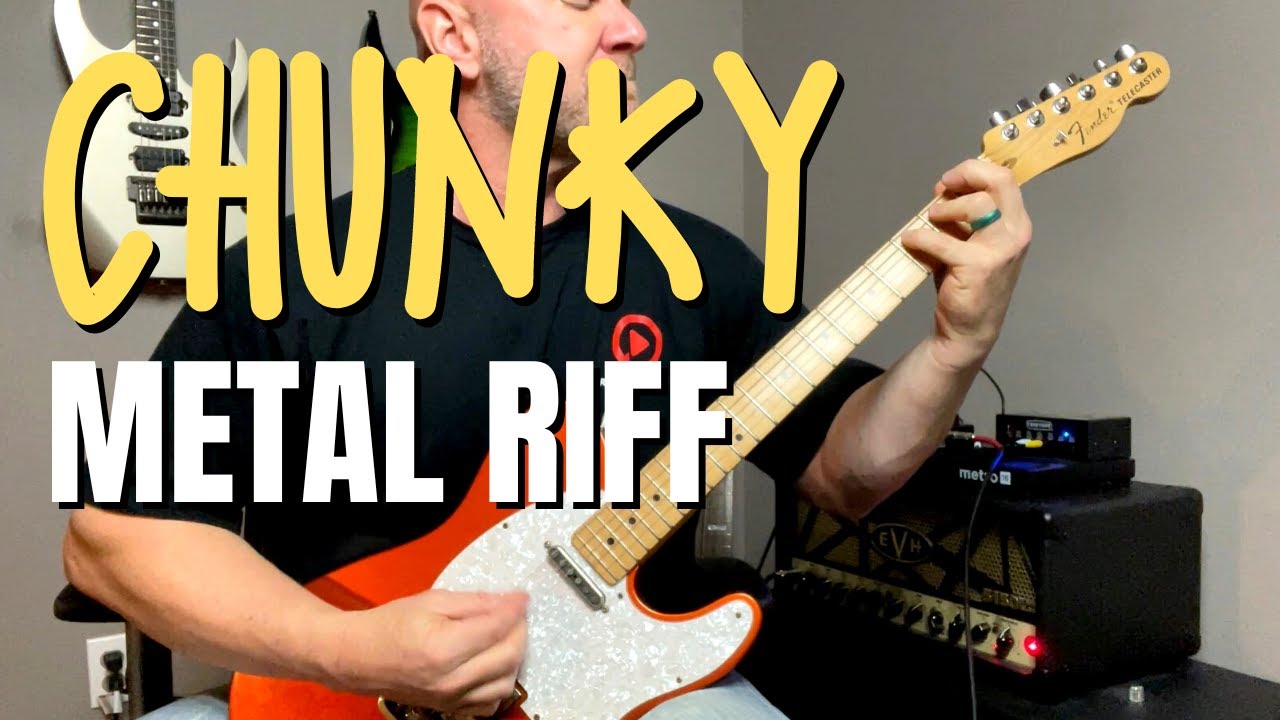Chunky Traditional Metal Riff (Upper-Beginner Level Guitar Lesson ...
