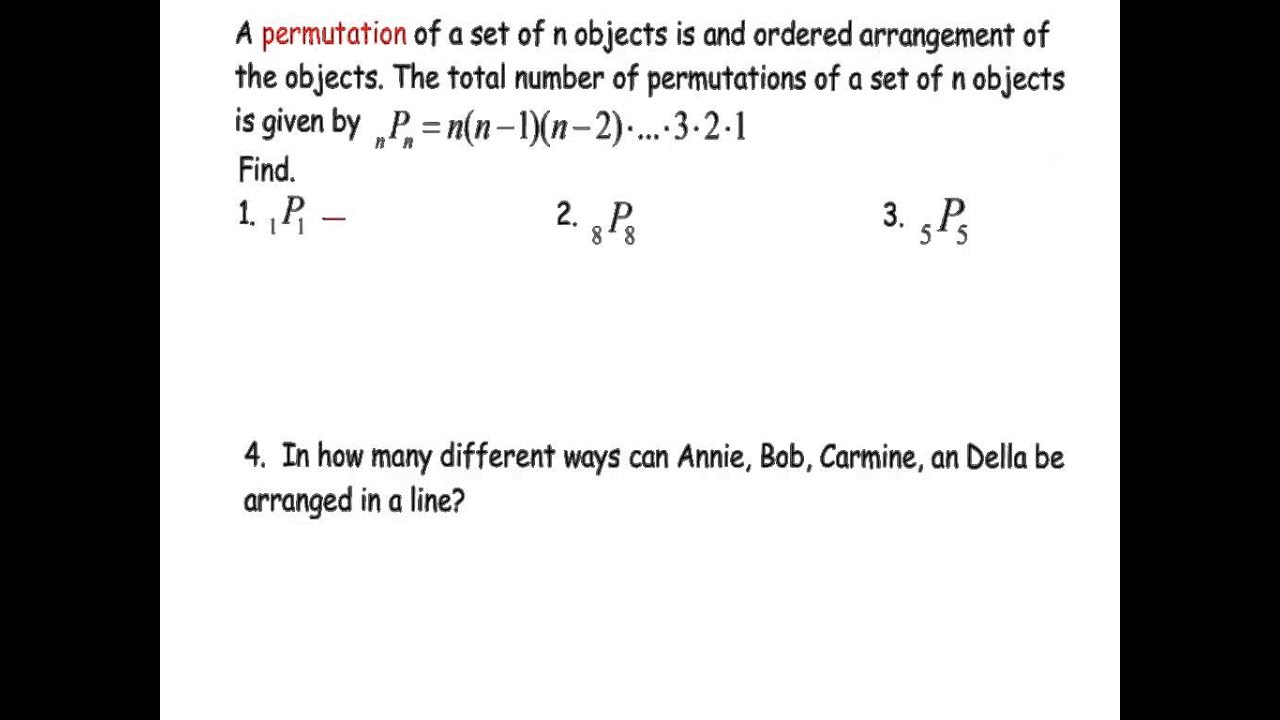 Algebra 2C Lesson 15.1 A - YouTube