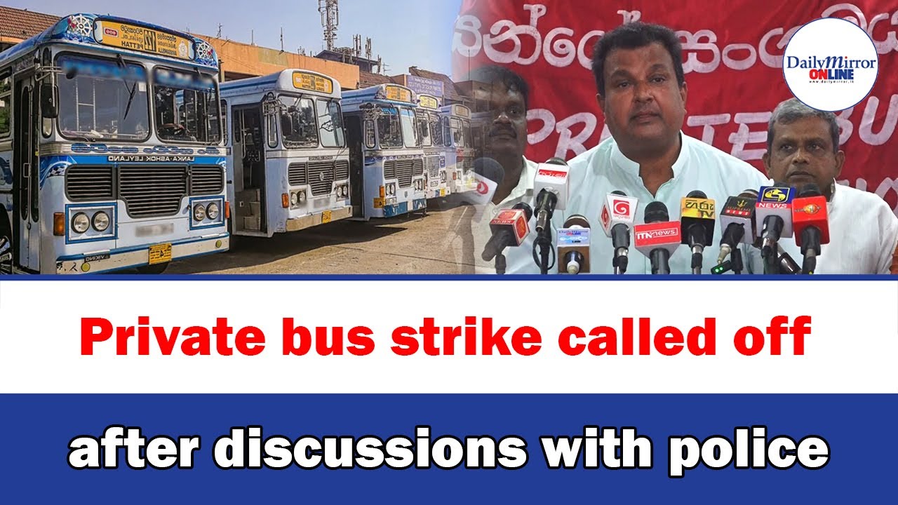 Private bus strike called off after discussions with police - YouTube