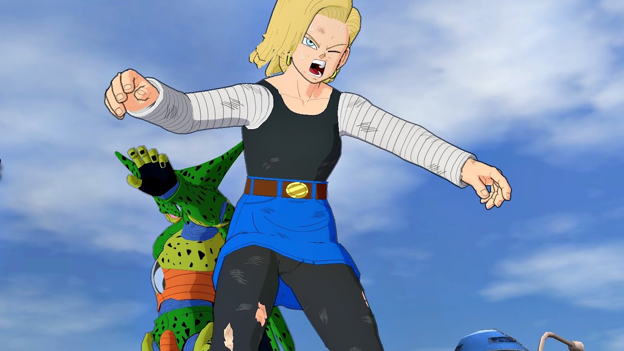 Dragon Ball: Raging Blast - 1st Form CELL vs. ANDROID #18 [Requested] # ...