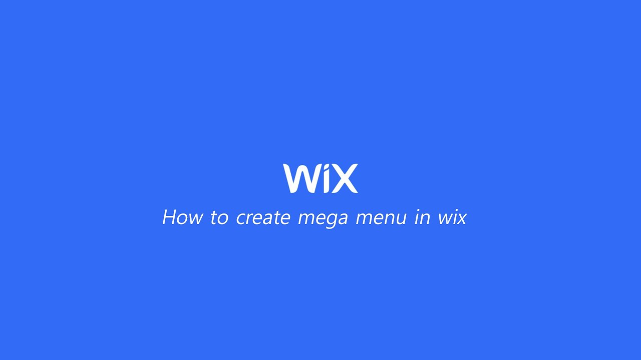 How to create mega menu in wix | Hindi - YouTube