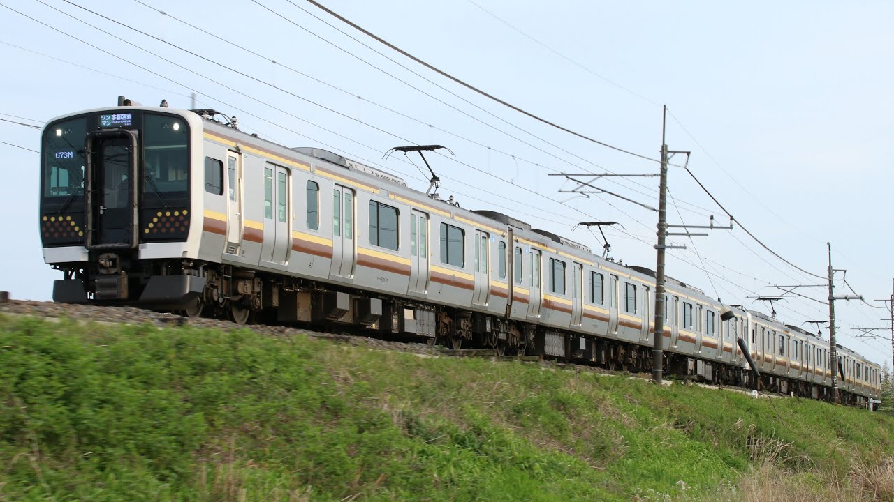 JRE131系TN11+TN8編成 673M 普通 黒磯行き JR東北本線 蒲須坂～片岡 区間 - YouTube