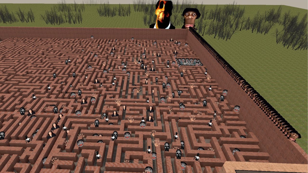 MOST FUNNY AND ADVENTURES GMOD GAMEPLAY IN GM_BIG_MAZE#Gmod #Nextbot # ...