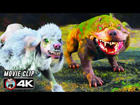 Hulk Destroys Giant Monster Dogs | HULK (2003) Movie CLIP 4K