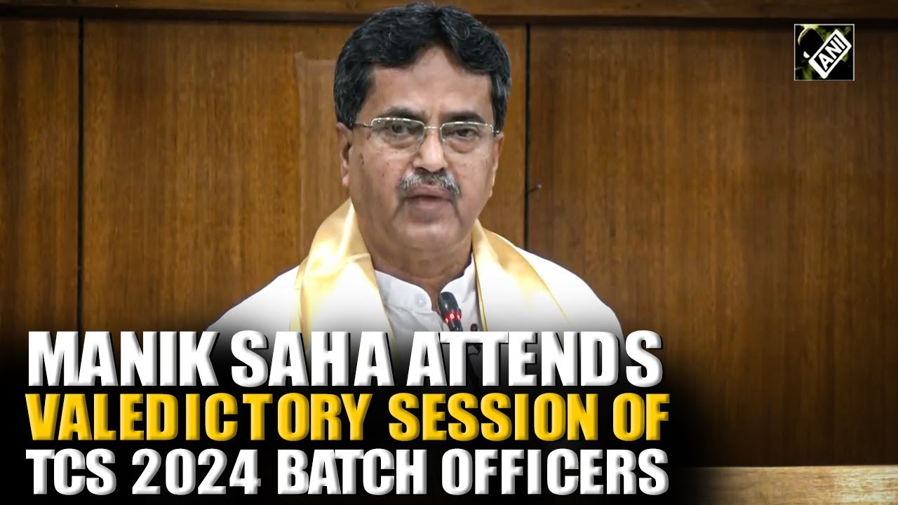 Tripura CM on the valedictory session of the “Induction Training for ...