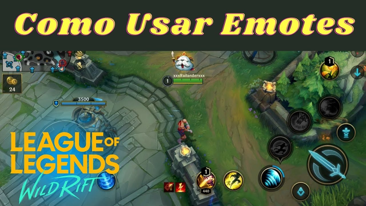 Como Usar Emotes No Wild Rift League Of Legends - YouTube