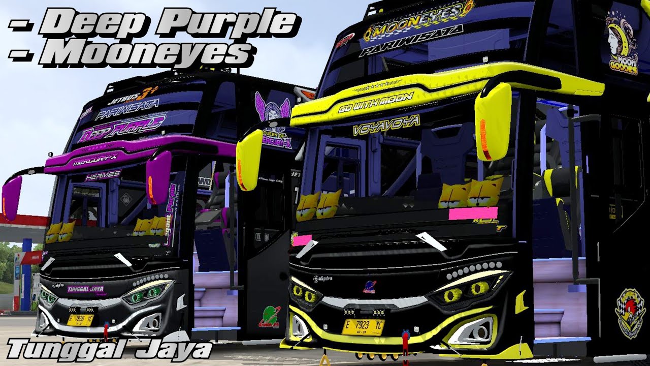 Tunggal Jaya Mooneyes & Deep Purple. Livery Kodename Srikandi JB3 ...