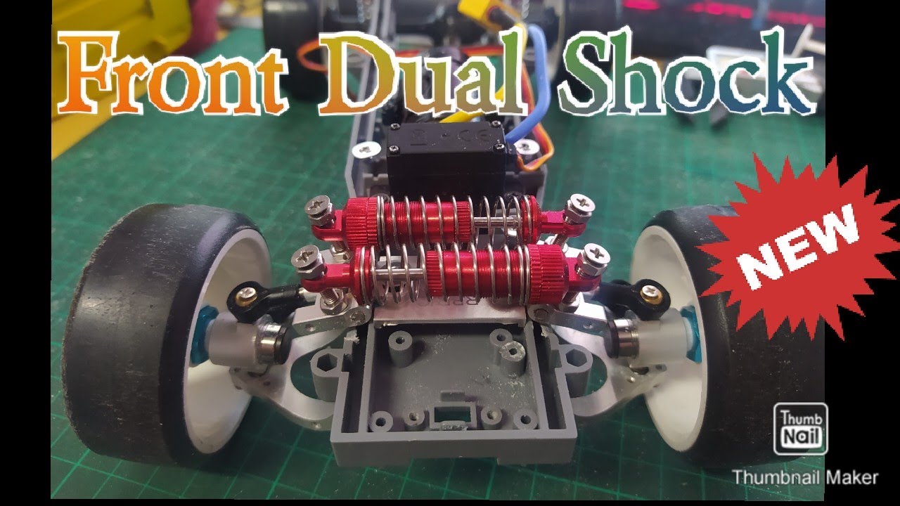 WPL D12 Modified Front Dual Shock Adsorber Suspension Damper Upgrade ...